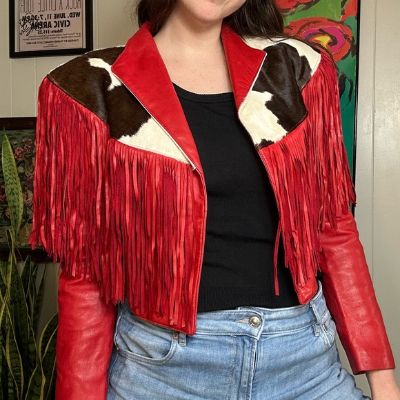 Continental Leather | Jackets & Coats | Rare Vintage 9s Leather Cowhide ...